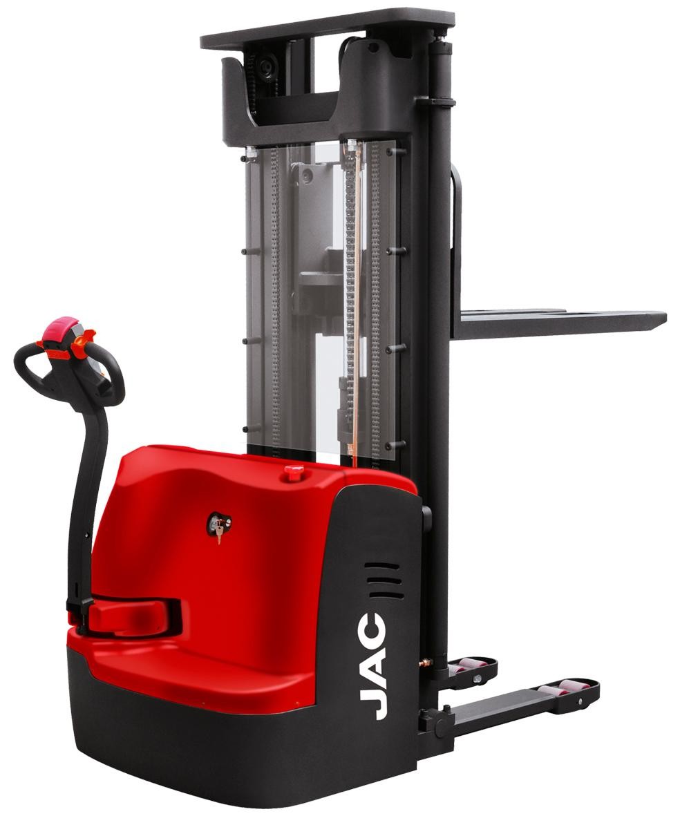 Red Electric Pallet Stacker 1500KG Loading Capacity With AC Driving ...