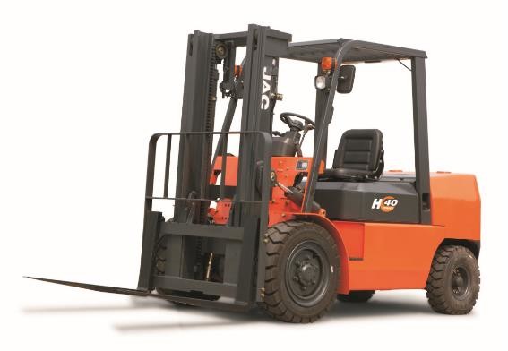 High Efficiency Counterbalance Forklift Truck 4 Ton Capacity 3m - 6m ...